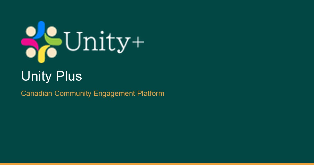 Unity Plus | Canadian Community Engagement & Event Platform